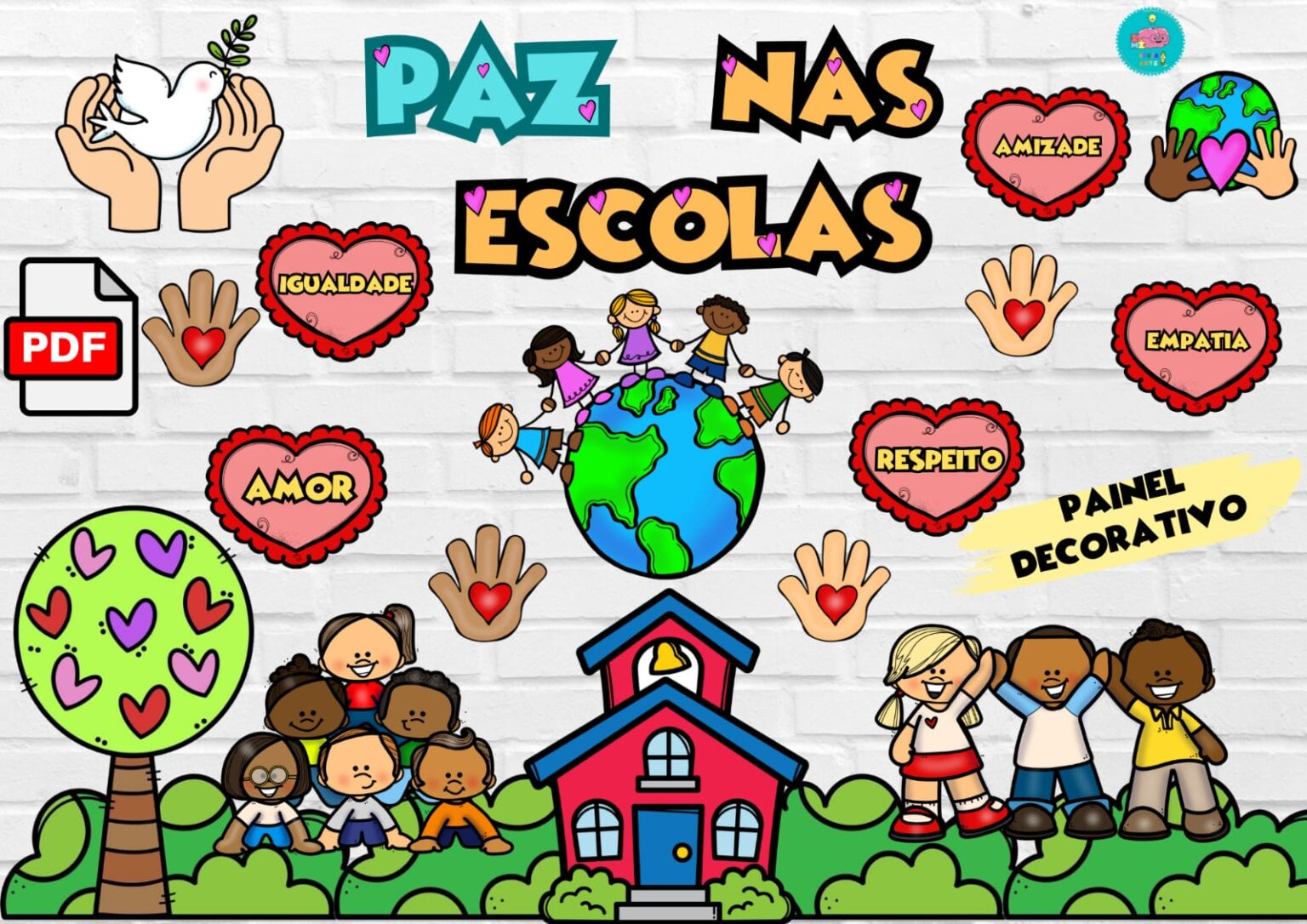 PAINEL DECORATIVO PAZ NAS ESCOLAS EDUCA ARTE – Educa Arte Materiais Pedagógicos
